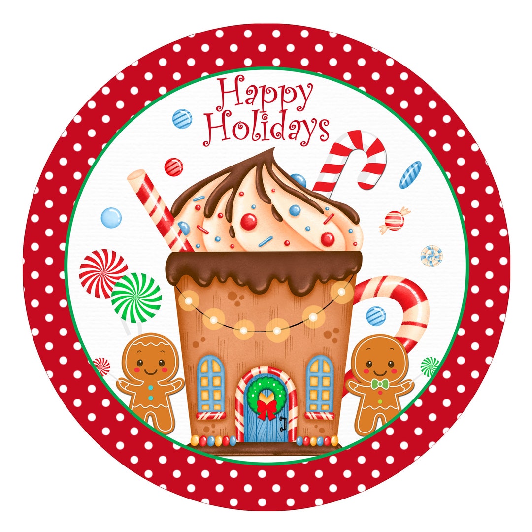 Happy Holiday Gingerbread Mug Gingies Christmas Sign Christmas Decor ...