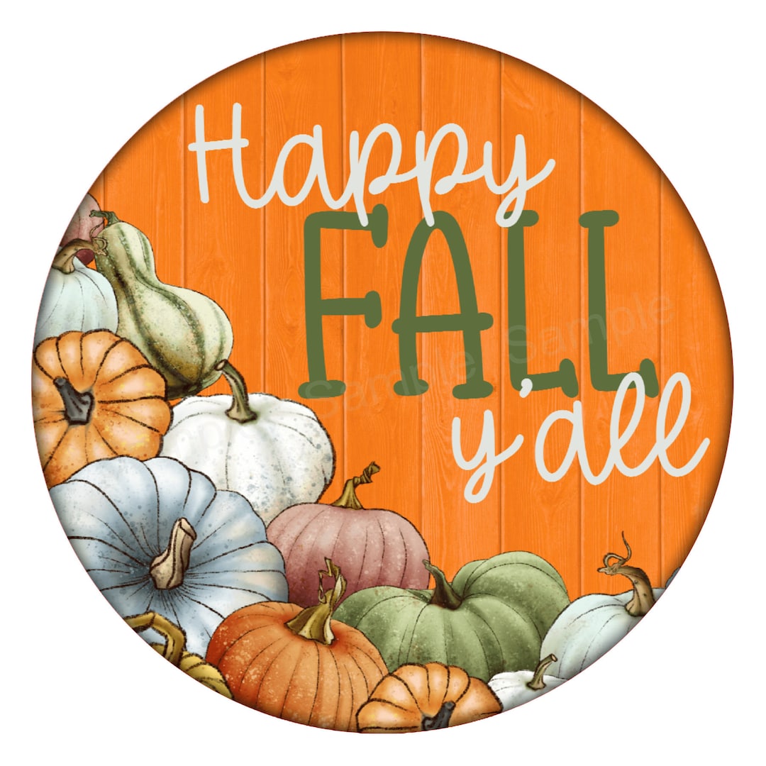 Happy Fall Yall Fall Pumpkin Sign, Rustic Truck Sign, Pumpkin Wreath ...