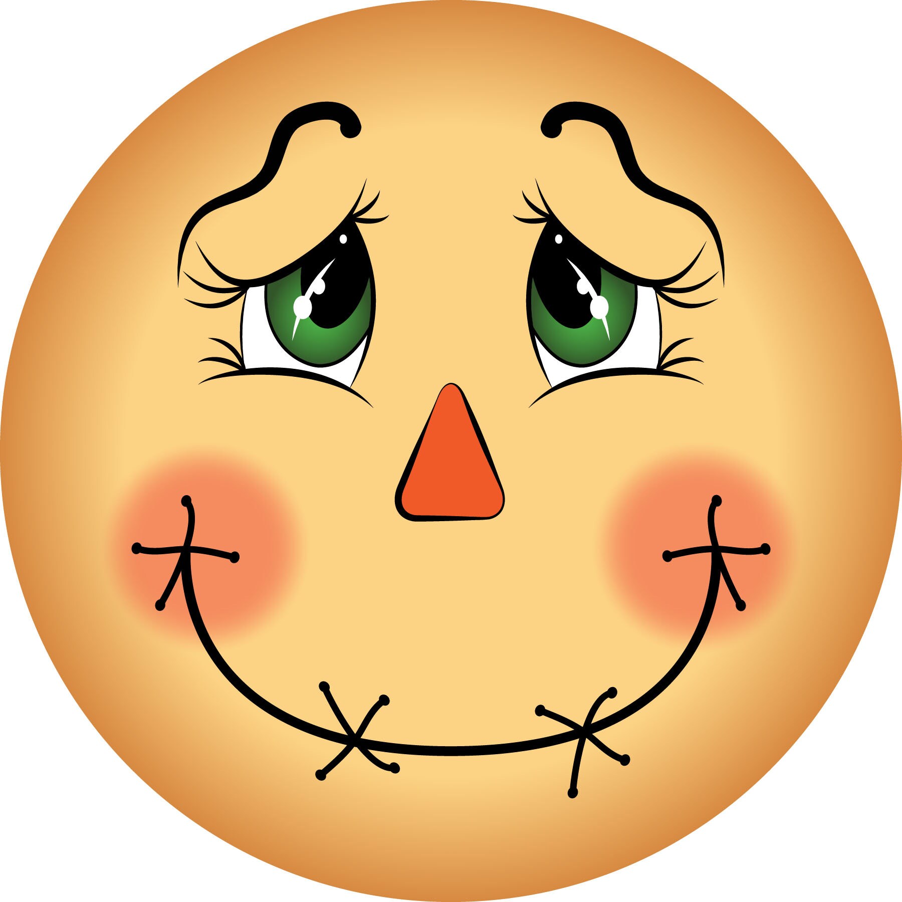 Fall Scarecrow Face 3 Sign Fall Decor Door Hanger Wreath - Etsy