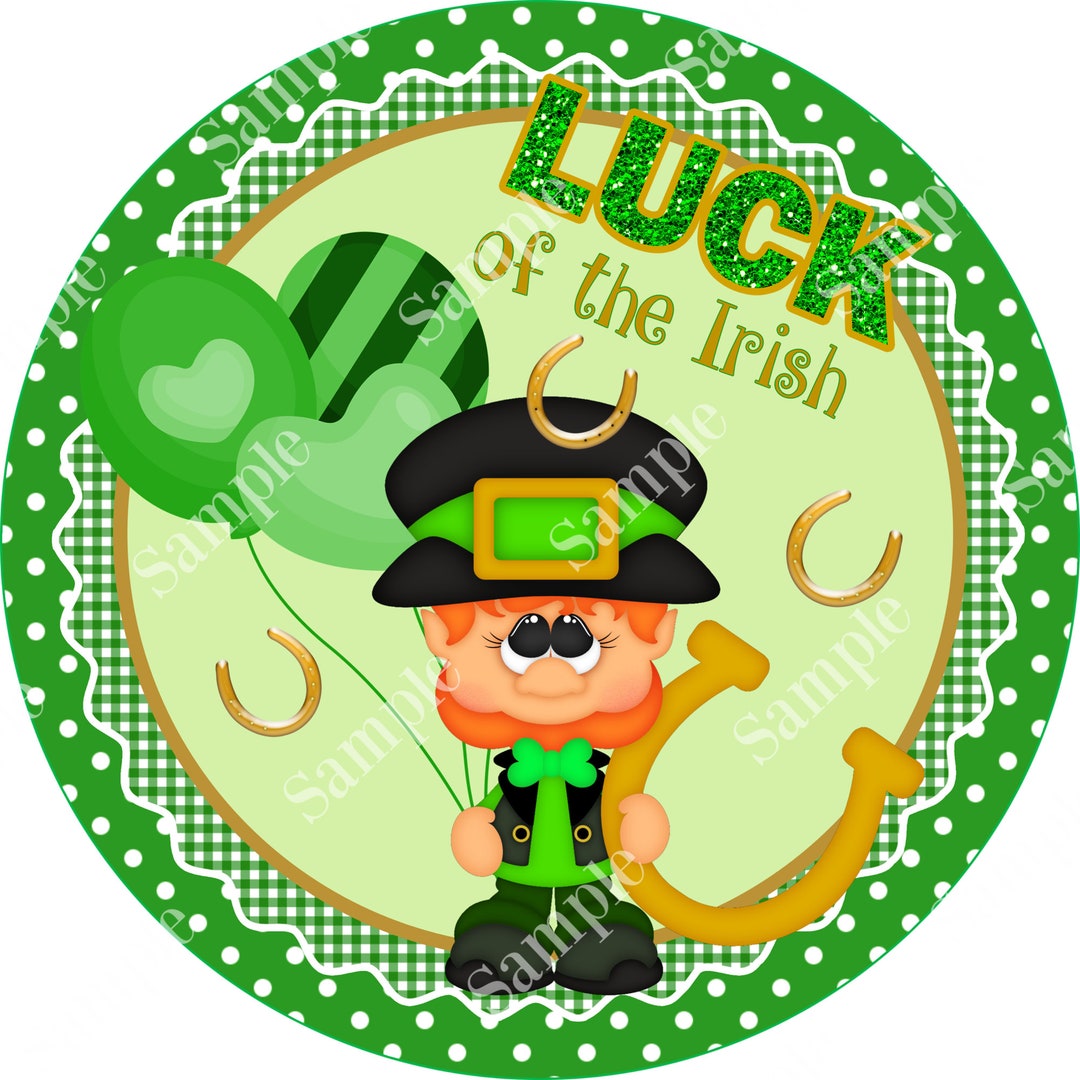 Luck of the Irish St. Patrick's Day Sign | Door Hanger | Irish ...