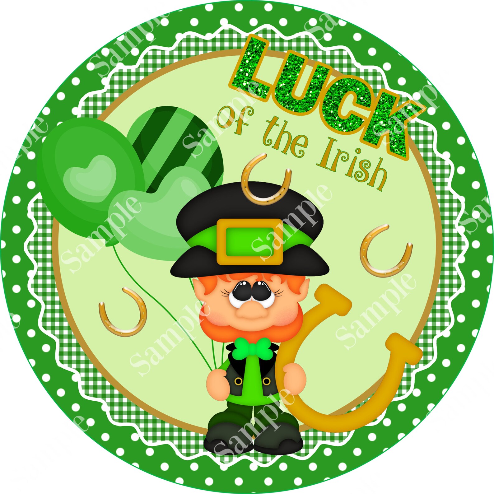Luck of the Irish St. Patrick's Day Sign | Door Hanger | Irish ...