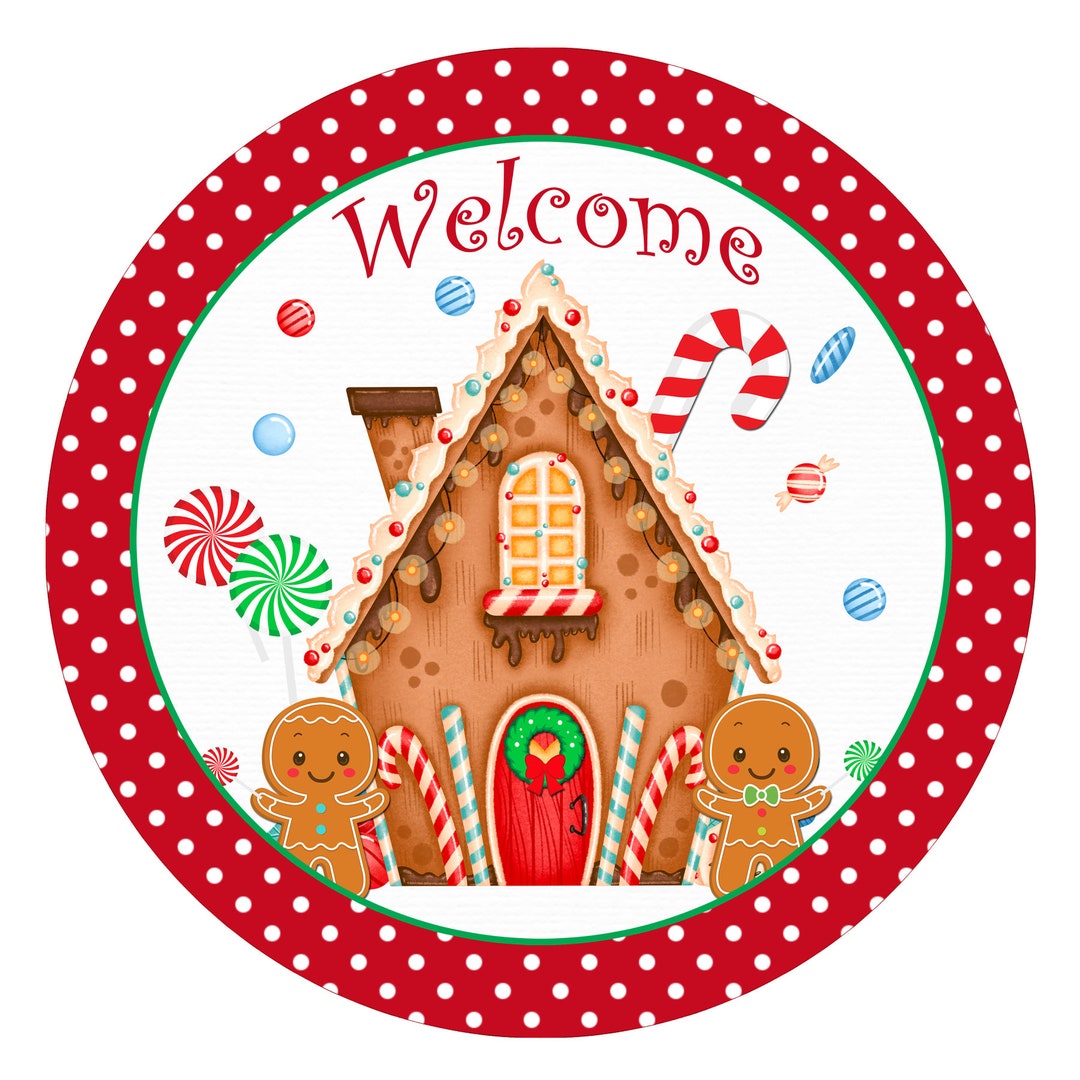 Happy Holiday Gingerbread House Gingies Christmas Sign - Christmas ...