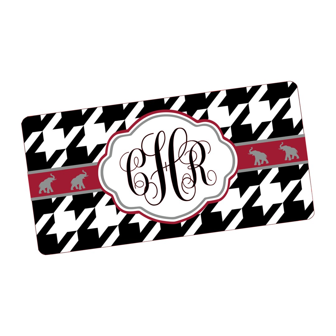Personalized Monogrammed Car Tag | Initial Car Tag | License Plate ...