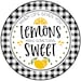 When Life Gives You Lemons Sign - Round Spring Summer Lemon Sign for ...