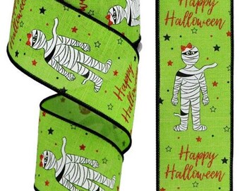 Halloween Wired Ribbon - Etsy