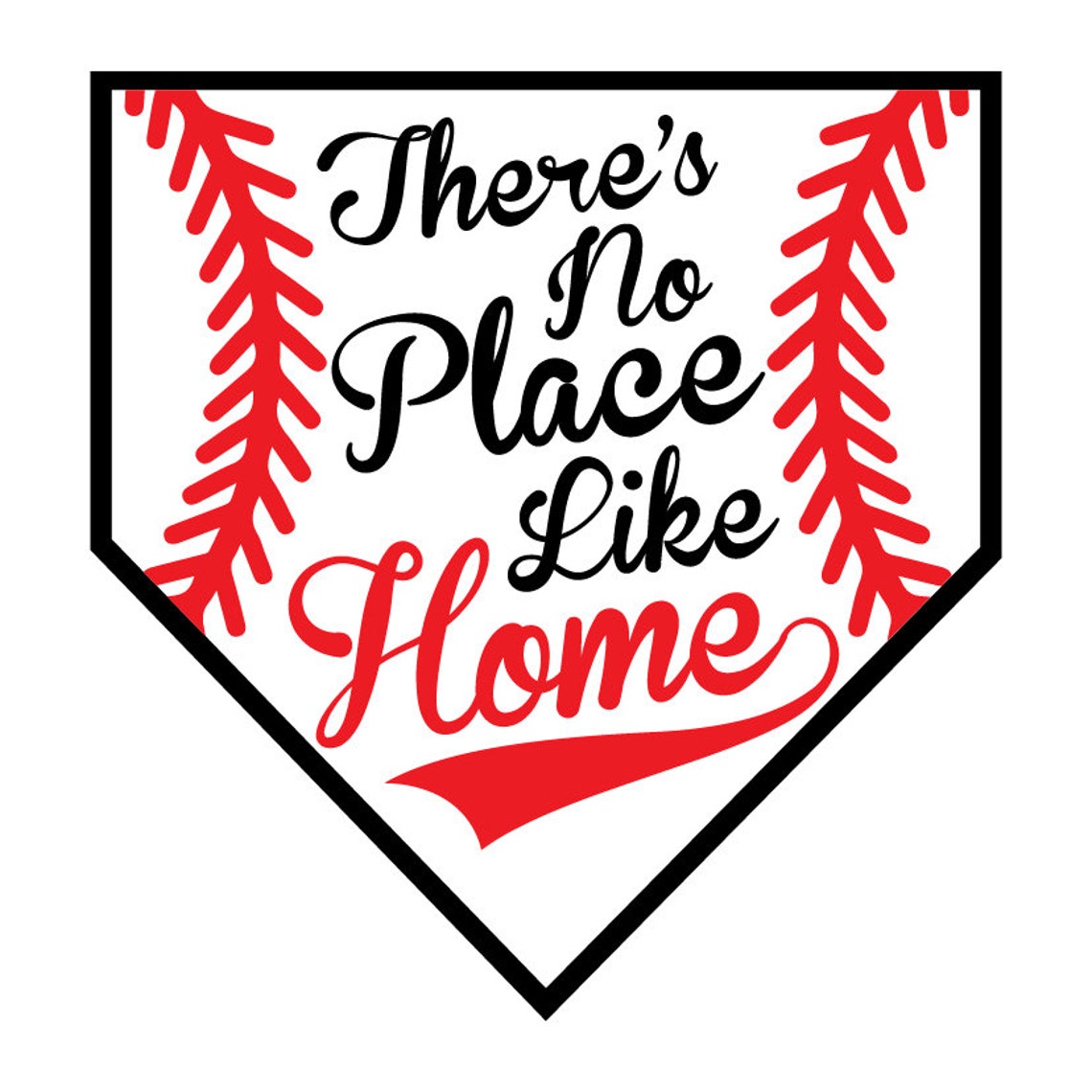 No Place Like Home Baseball Sign Summer Sports Wreath Sign | Etsy