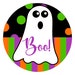 Colorful Boo Ghost Halloween Sign Wreath Supplies Ghost - Etsy