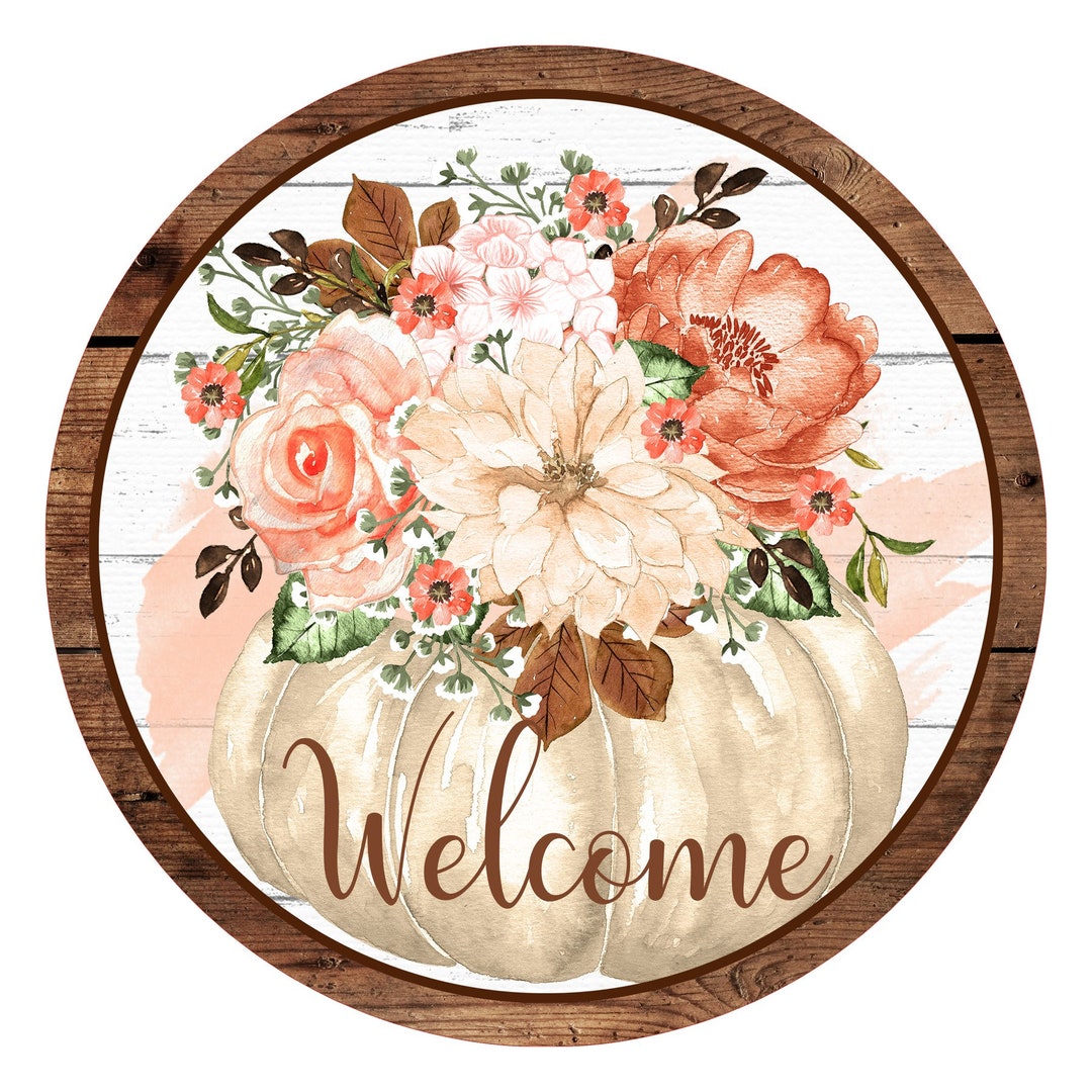 Fall Pumpkin Sign - Autumn Fall Pumpkin Bouquet - Craft Supplies ...