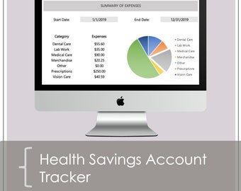 HSA Health Savings Account Cost Tracker Excel Spreadsheet - Etsy