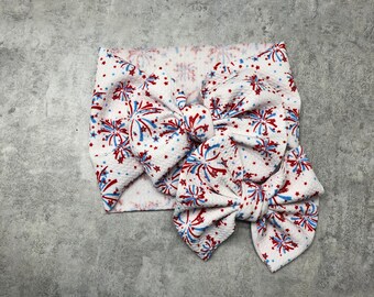 Fireworks Hair Bow - Etsy