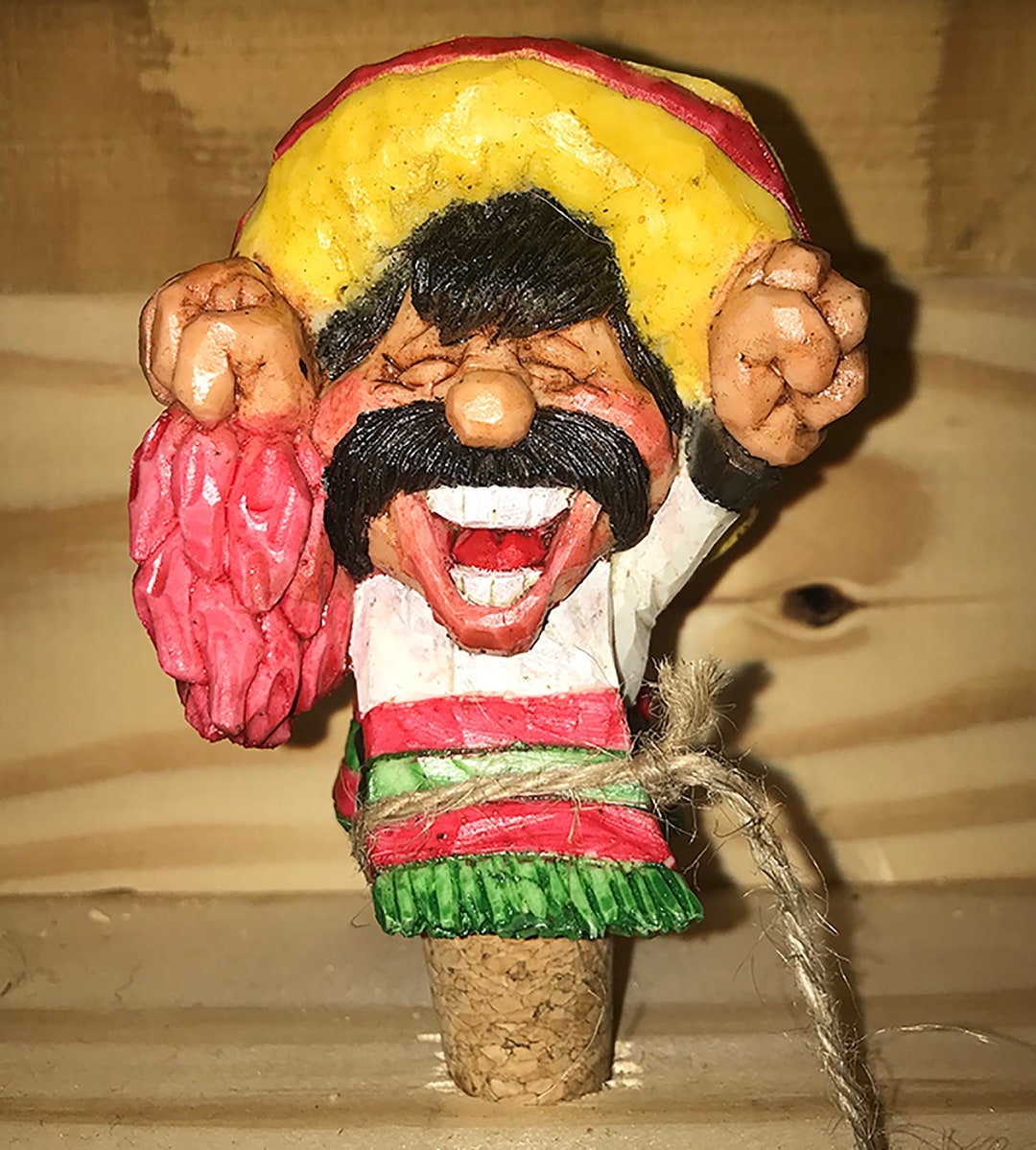 CARLOS BEANER BOTTLESTOPPER - Etsy