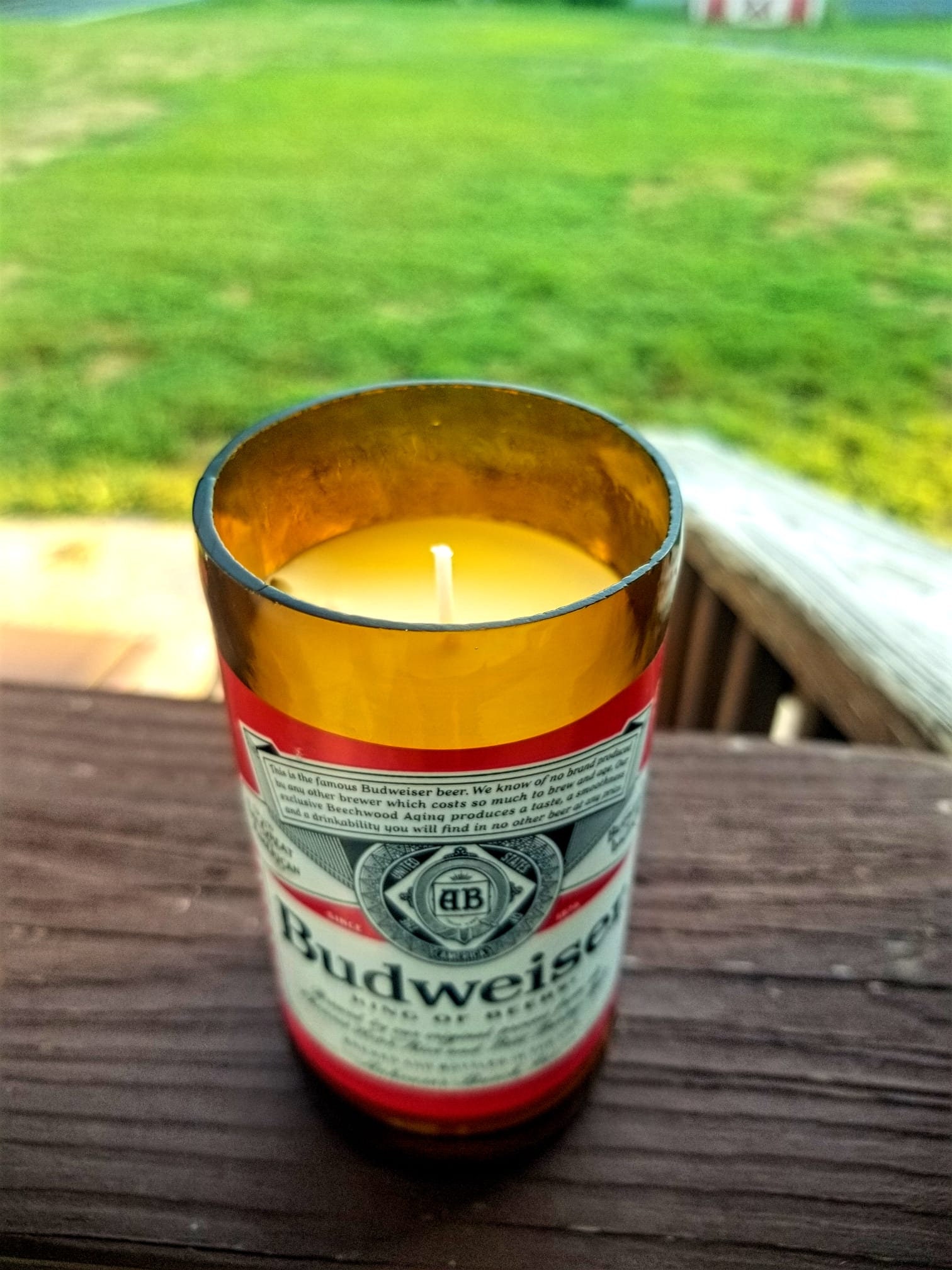 Budweiser Candle Made From a Recycled Beer Bottle (available in Many ...