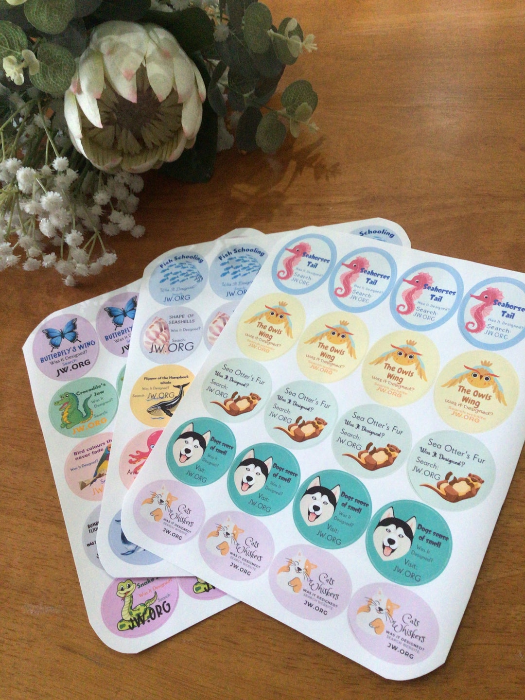 Was It Designed. Set of 3 Sticker Sheets - Etsy