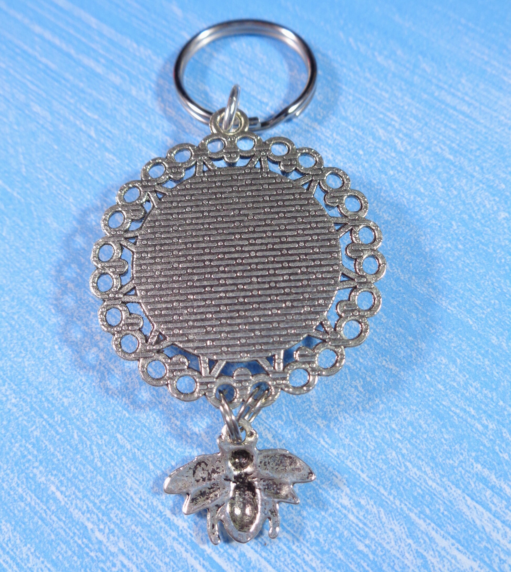 Save the Bees Keychain Stainless Steel With Domed Top for a 3D - Etsy UK