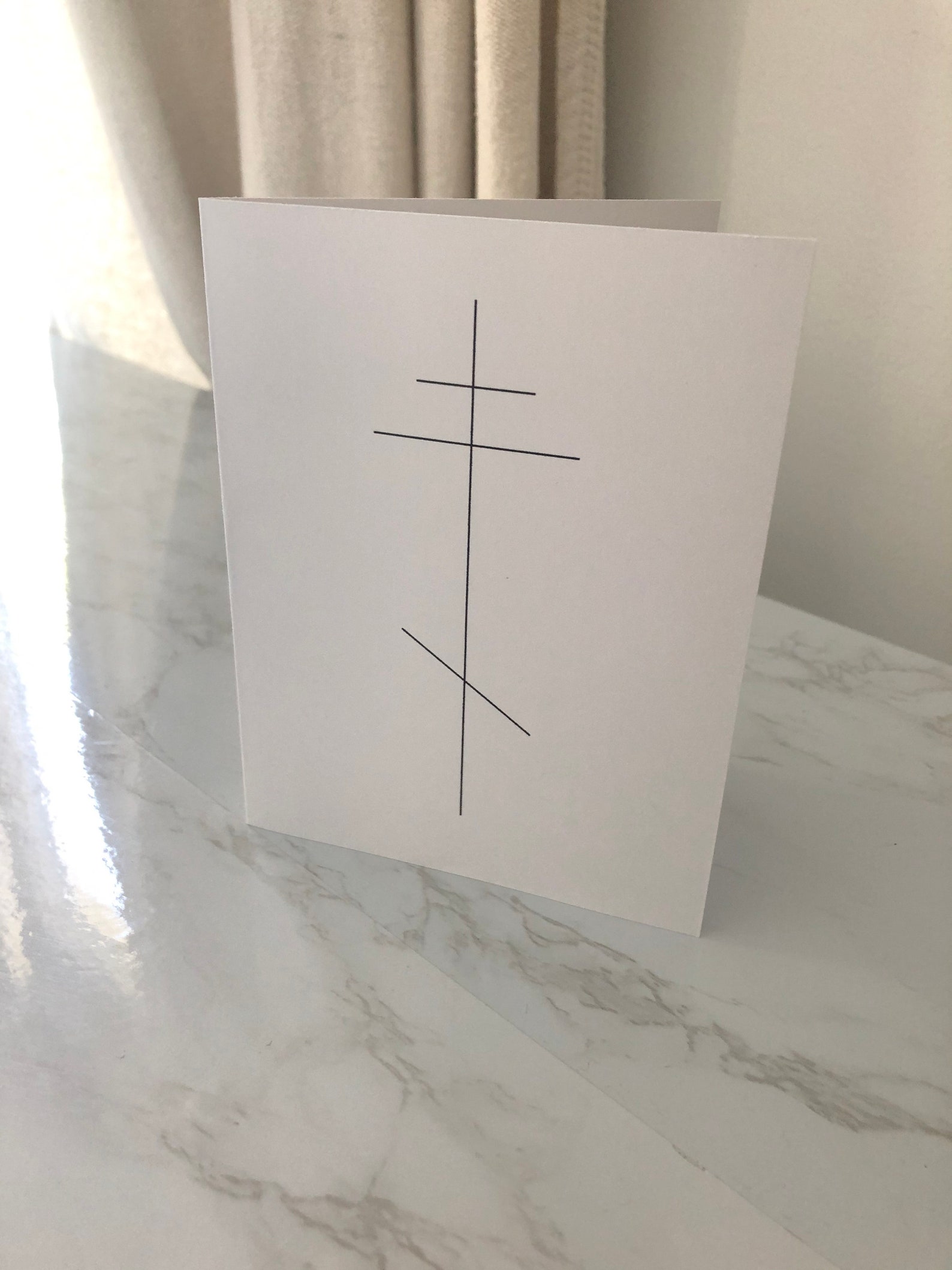 Simple Orthodox Cross Card-digital Download - Etsy