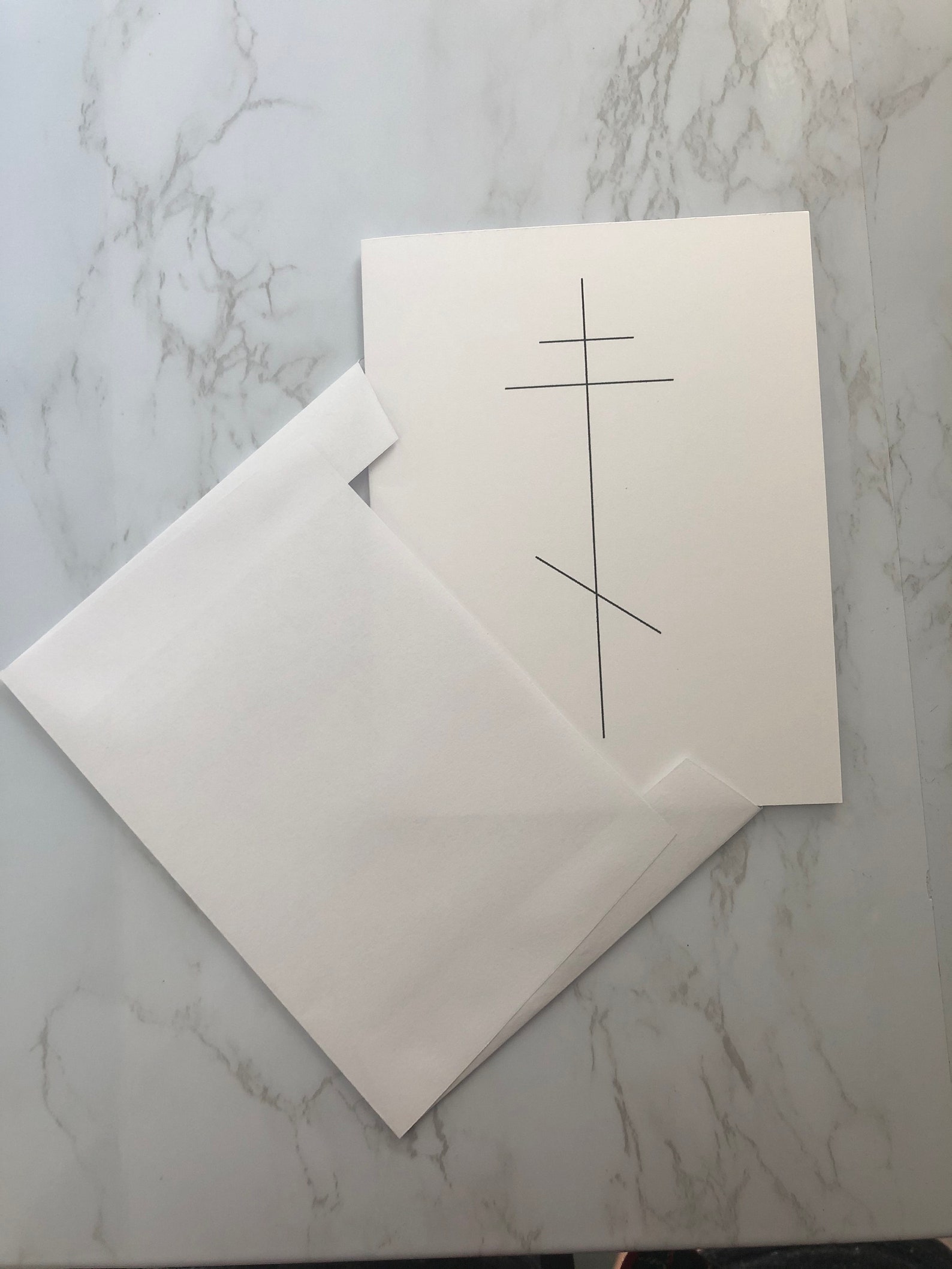 Simple Orthodox Cross Card-digital Download - Etsy