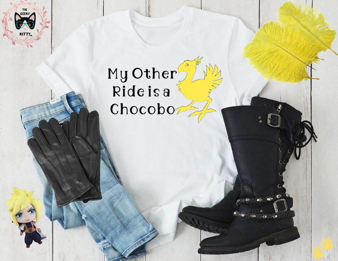 Chocobo Final Fantasy 7 Shirt Chocobo Taxi Male and Female | Etsy