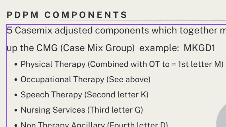 PDPM Basics - Understanding PDPM for the New MDS or Interdisciplinary ...