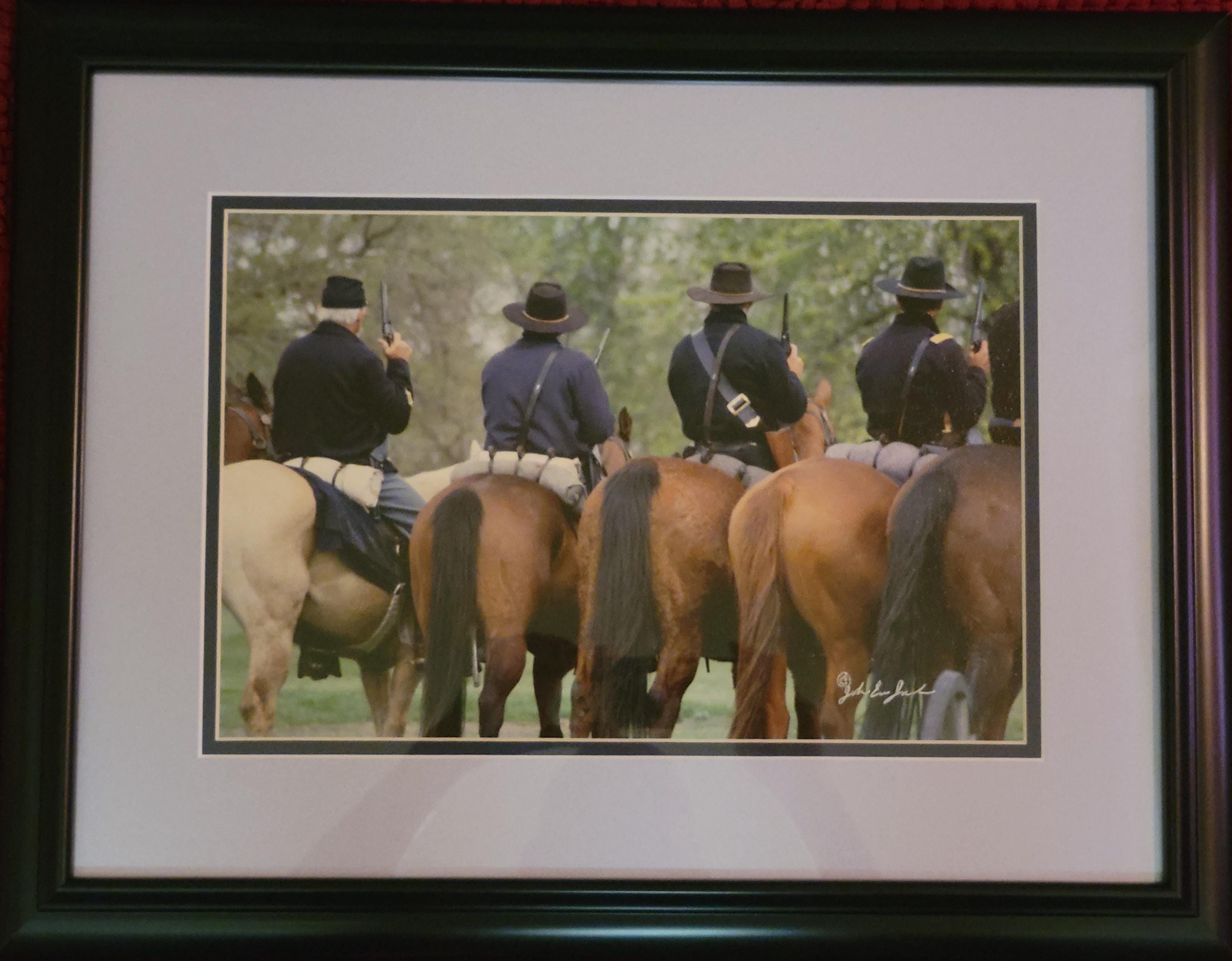 Cavalry, Union Soldiers, Mounted, Civil War, Photo, Print, Reenactment ...