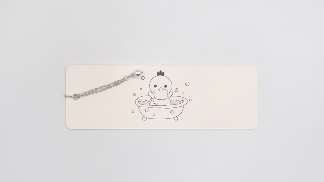 Minimalist Pokemon Psyduck Caricature Jewelry Bookmark With - Etsy