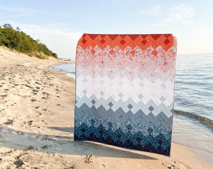 Large Sunrise/sunset Quilt Kit 58 Square Quilt - Etsy