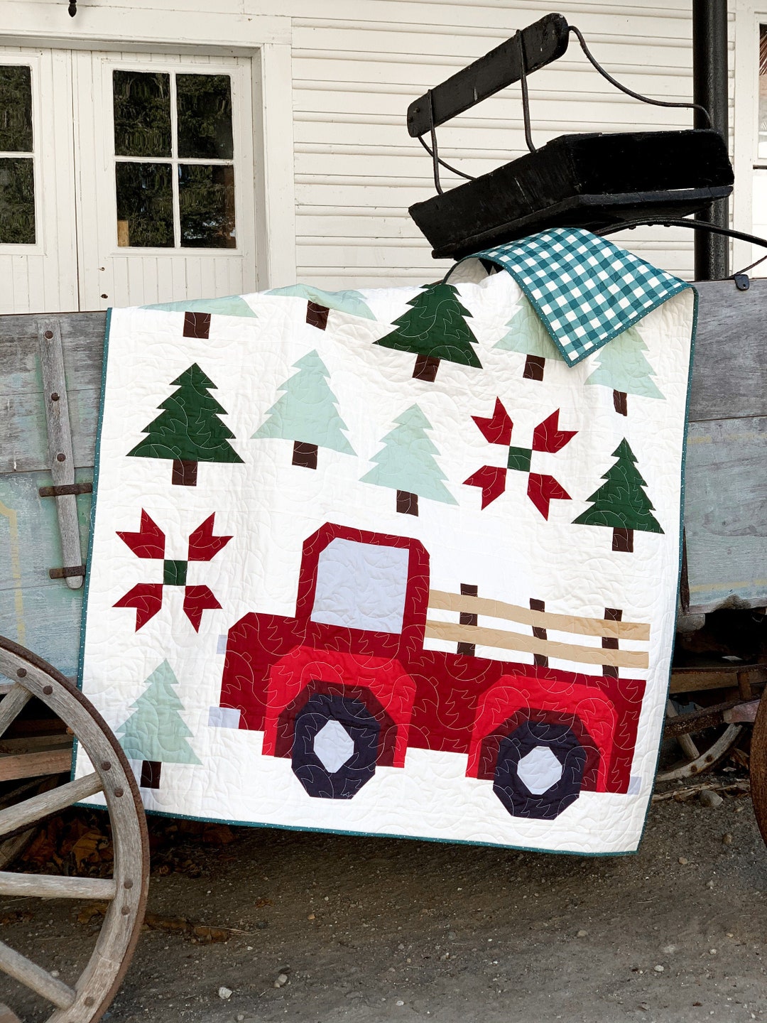 Christmas Tree Farm Quilt - Etsy