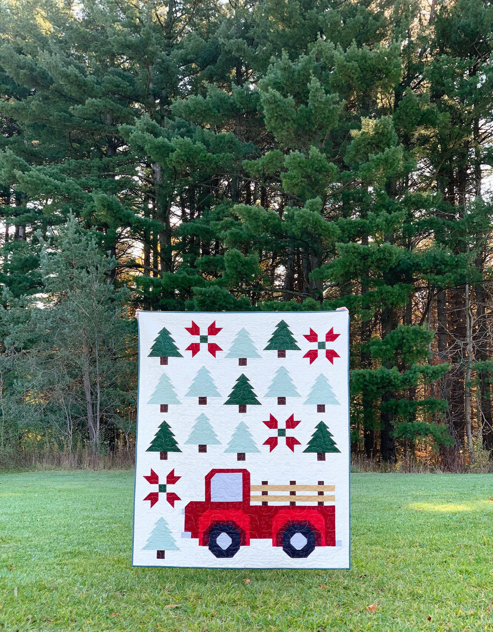 Christmas Tree Farm Quilt - Etsy