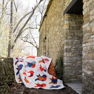 Love Birds Quilt Pattern - Instant Download PDF / Heart Quilt Pattern ...