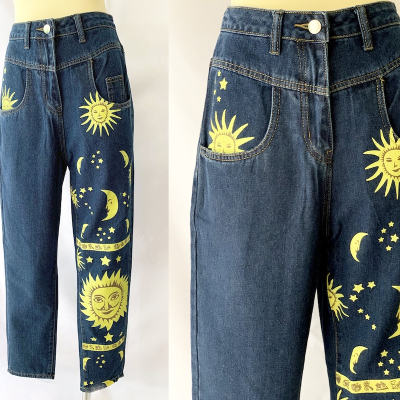 Abstract Jeans - Etsy