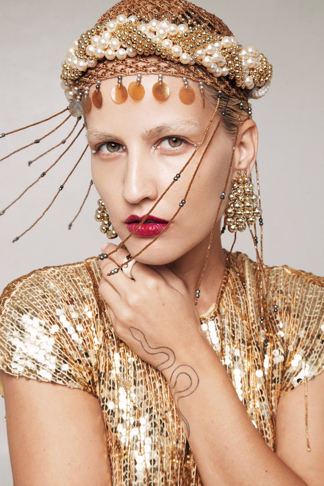 Vintage Gold Belt Braided Woven Gold 80s Cord Cinch Stretch Belt ...