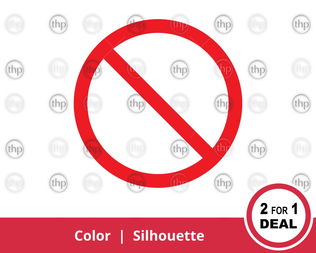 No Symbol SVG -banned Sign Svg, Forbidden Icon Svg, Restricted Svg, No ...