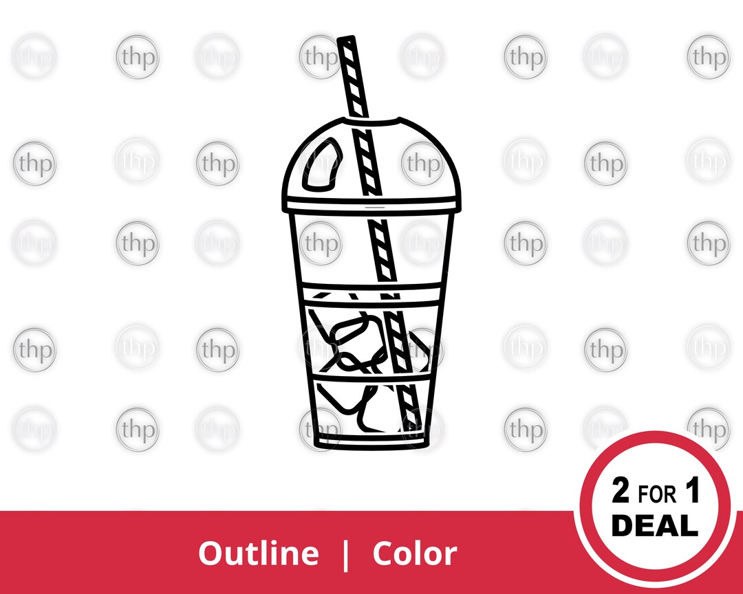 Smoothie SVG - Soda Pop Svg, Smoothie Silhouette Clipart, Take Out ...