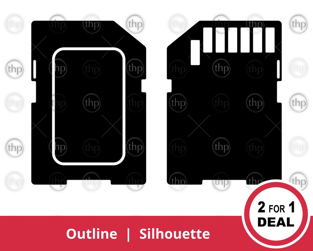 SD Card SVG - Memory Card Svg, Digital Camera Svg, Sd Card Outline Svg ...