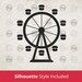 Ferris Wheel SVG EPS PNG - Joy Ride, Funfair, Fun, Outdoor, Circus ...
