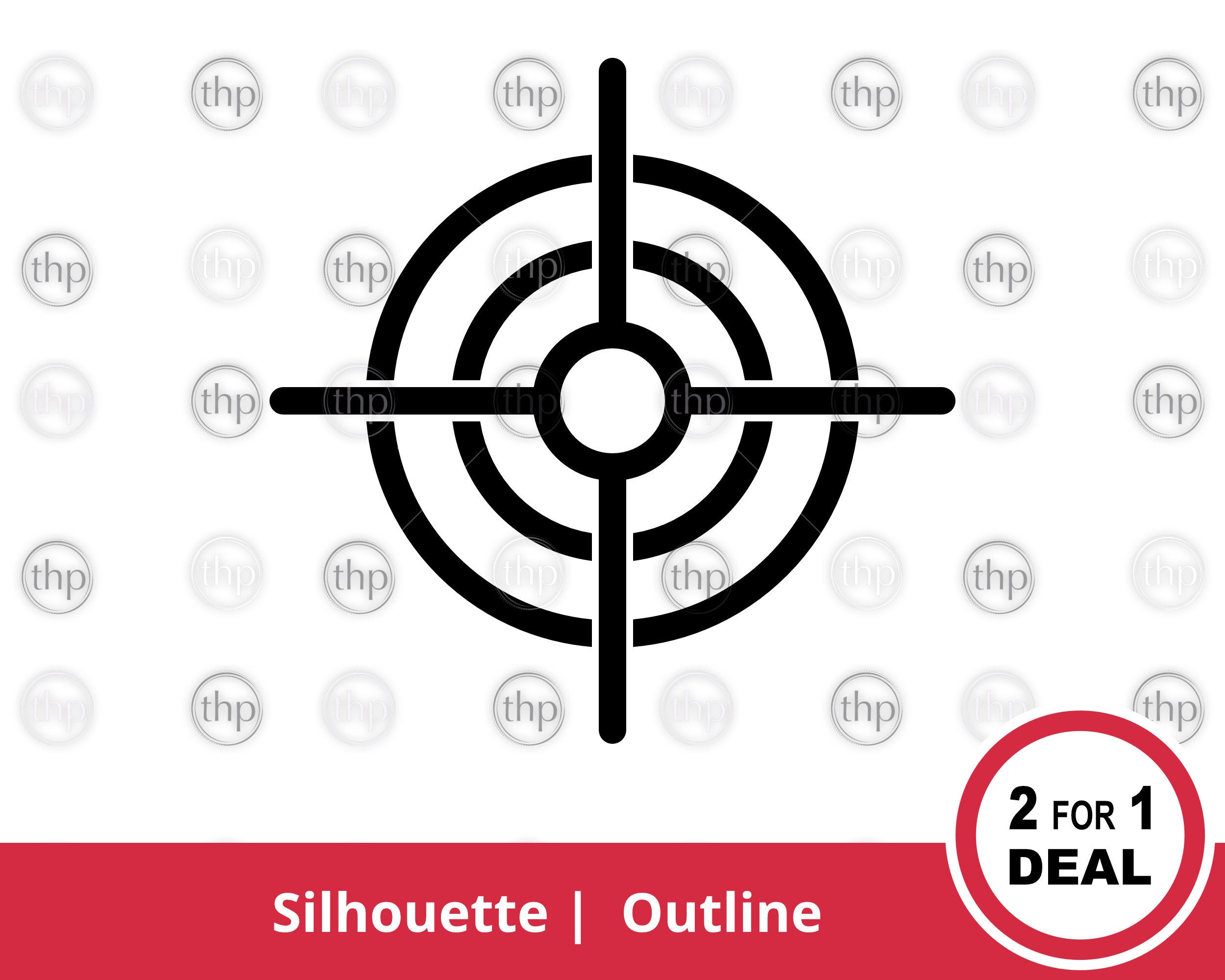 Target SVG Crosshair Svg Bullseye Svg Rifle Scope Svg Aim | Etsy