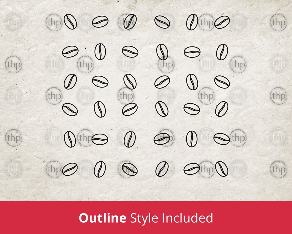 Coffee Beans SVG Seamless Svg Coffee Bean Pattern Svg | Etsy