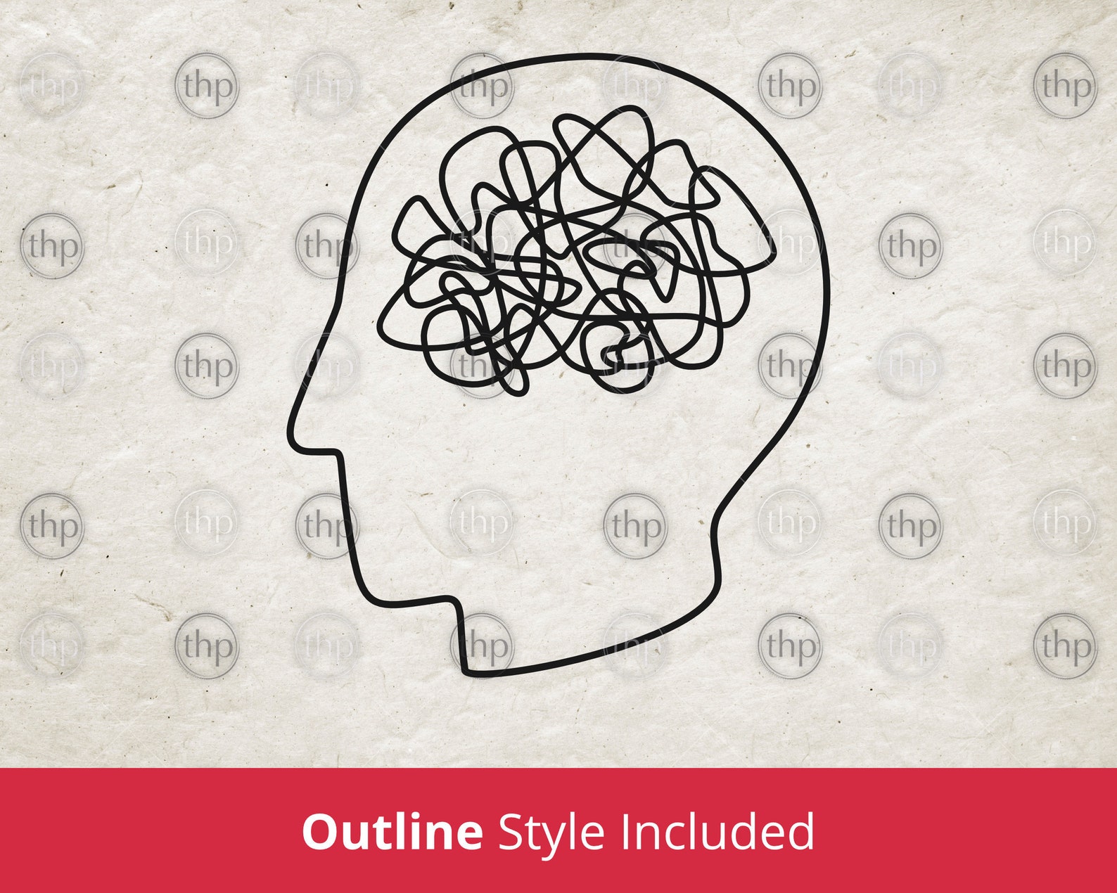 Mental Health SVG - Anxiety Svg, Depression Svg, Brain Svg, Human Head ...