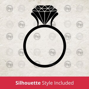 Engagement Ring SVG Wedding Ring Svg Diamond Ring Svg | Etsy