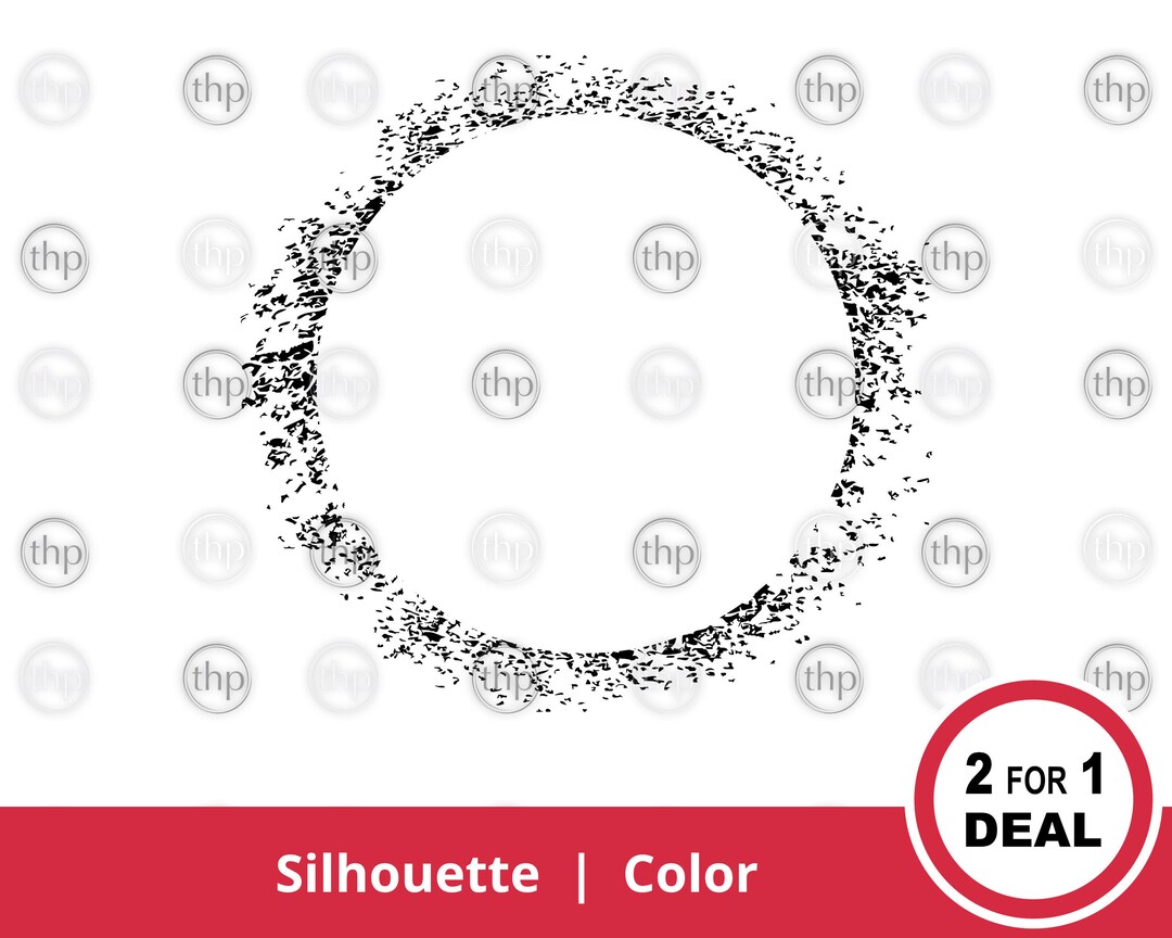 Distressed Circle SVG - Dissolve Svg, Spray Paint Svg, Circle Svg ...