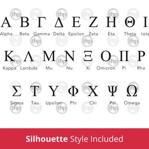 Greek Alphabet SVG - Greek Letters Svg, Greek Font Clipart, Fraternity ...