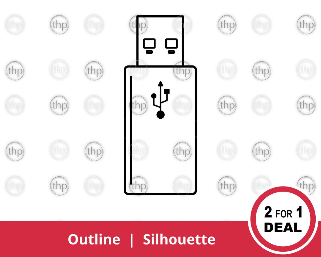 USB Stick SVG - USB Svg, Usb Drive Silhouette Svg, Flash Drive Svg, Usb ...