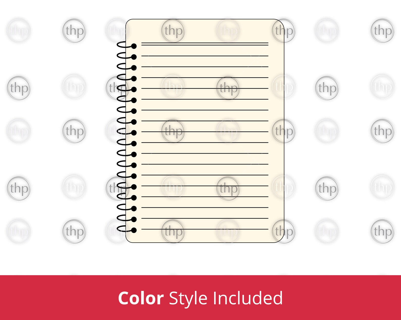 Notebook SVG Spiral Notebook Svg Notepad Svg Lined Paper - Etsy