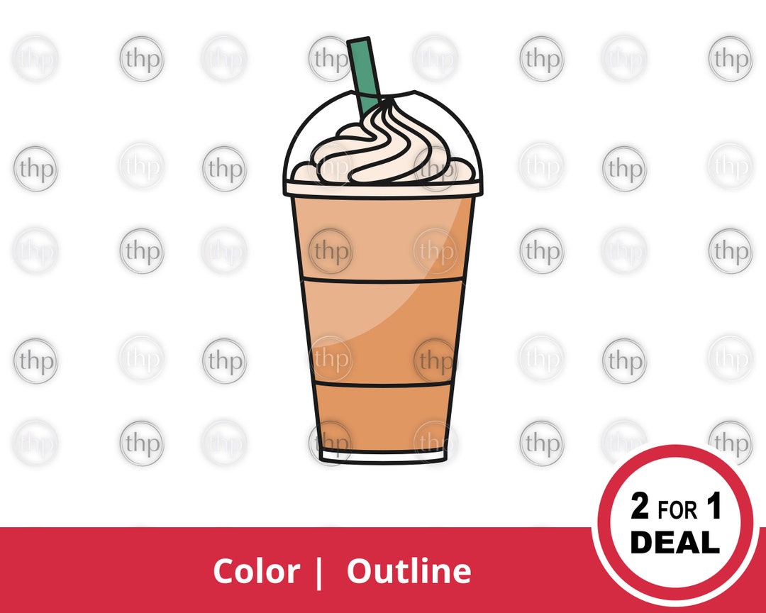 Frappuccino SVG - Milkshake Svg, Smoothie Svg, Milk Shake Outline ...