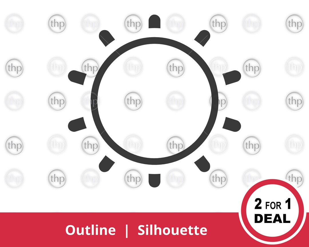 Sun SVG Sun Icon Svg, Brightness Svg, Shine Svg, Sunshine Cut Files ...