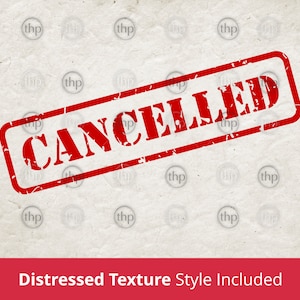 Cancelled SVG - Rubber Stamp Svg, Announcement Svg, Cancelled Clipart ...