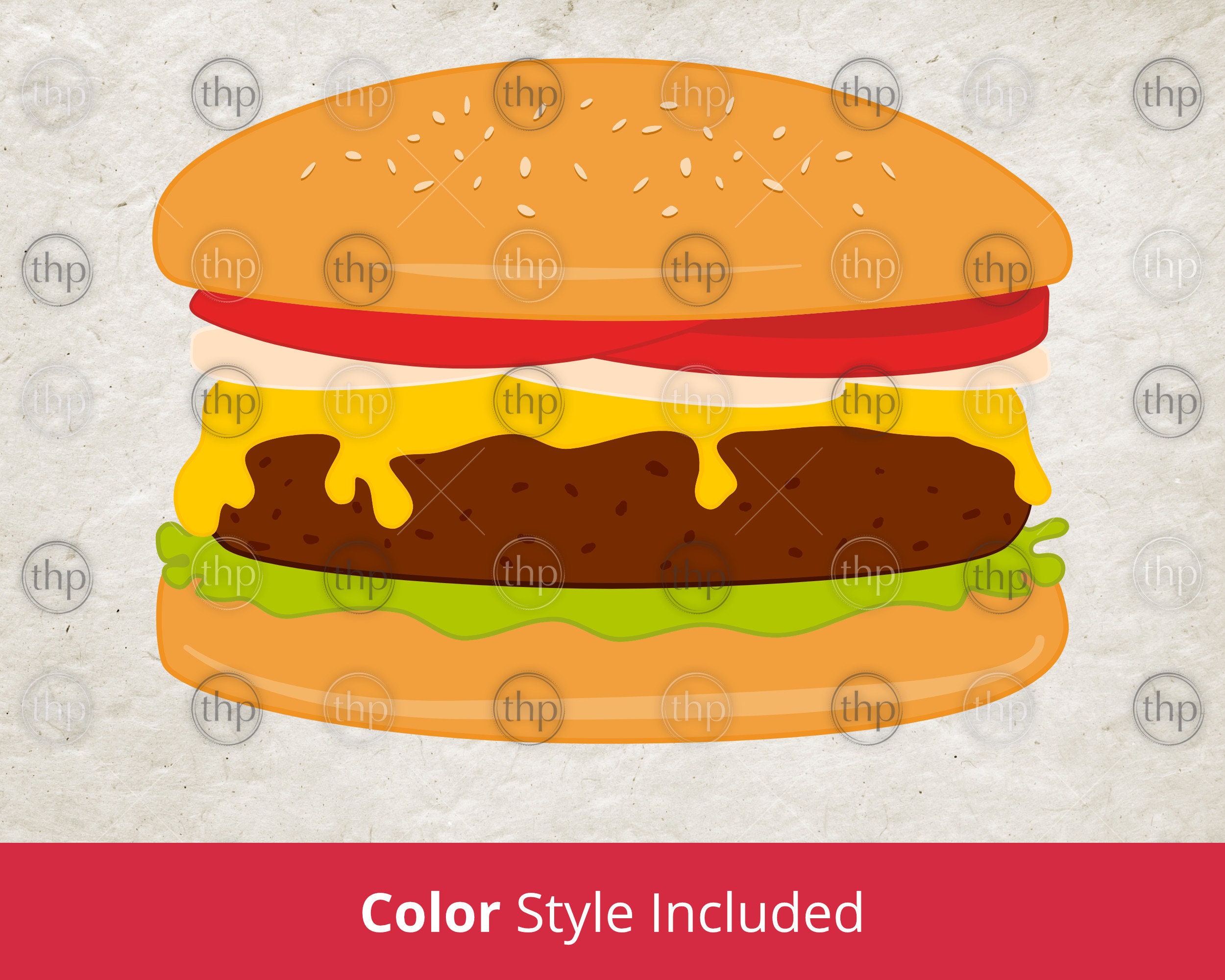 Cheeseburger SVG Hamburger Svg Burger Svg Fast Food Svg | Etsy