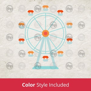 Ferris Wheel SVG EPS PNG - Joy Ride, Funfair, Fun, Outdoor, Circus ...
