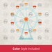 Ferris Wheel SVG EPS PNG - Joy Ride, Funfair, Fun, Outdoor, Circus ...