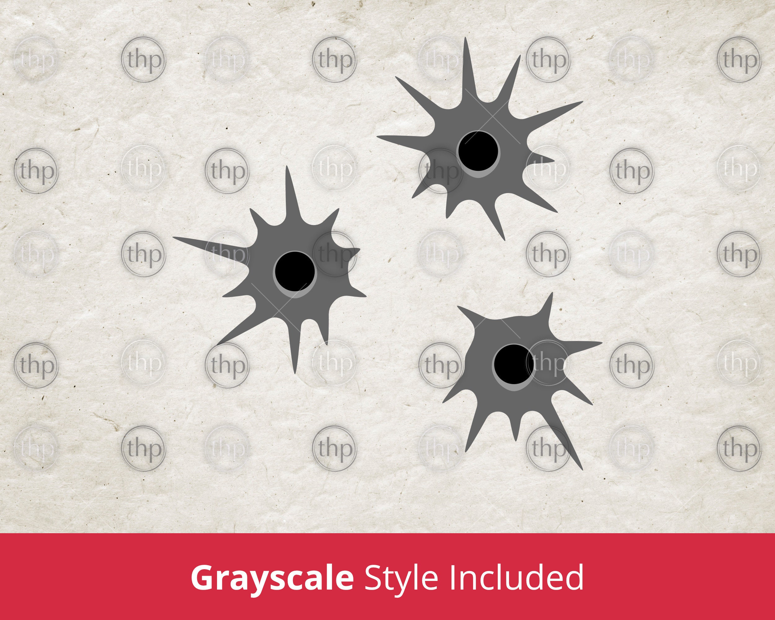 Agujeros de bala SVG Disparos de pistola Svg Disparos Svg | Etsy