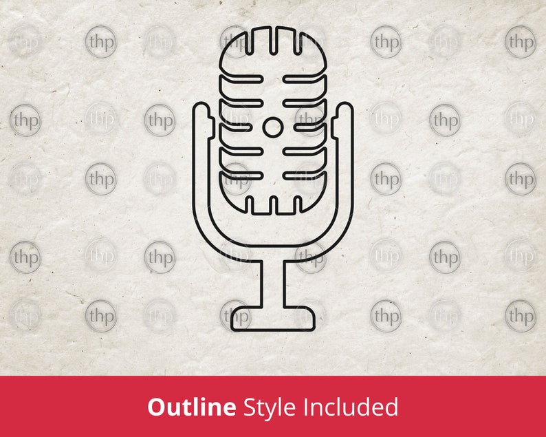 Microphone SVG Mic Svg Radio Svg Recording Studio Svg | Etsy